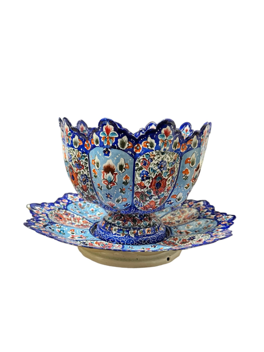 Minakari Bowl & Plate Gift Set – Tavazo